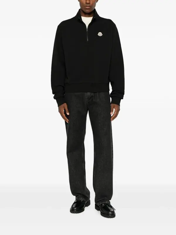Moncler Half Zip Hoodie With Logo