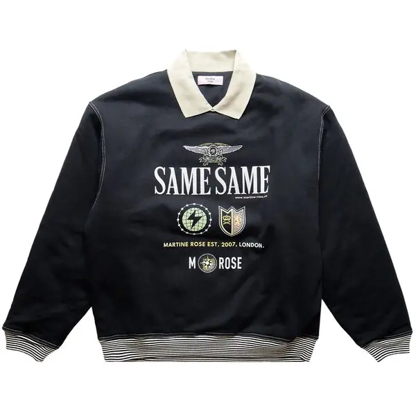 Martine Rose Polo Crewneck - Black