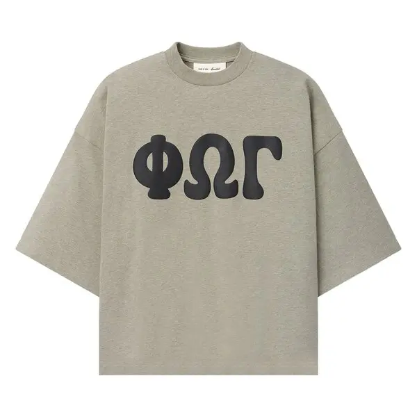 Fear Of God Merch Tee Boxy Fit 'seal Heather - Grey