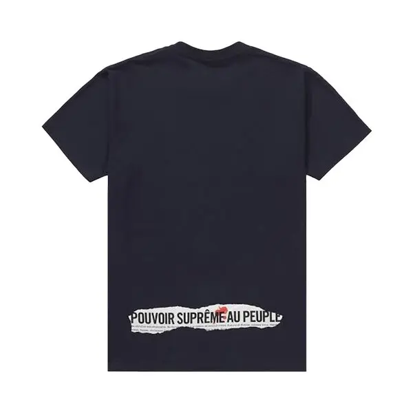 Supreme Headline Tee 'navy