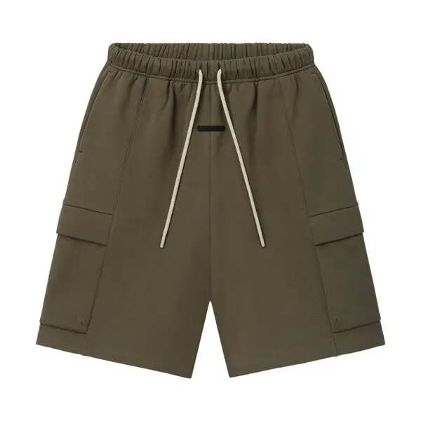 Fear Of God Fleece Cargo Short 'moss