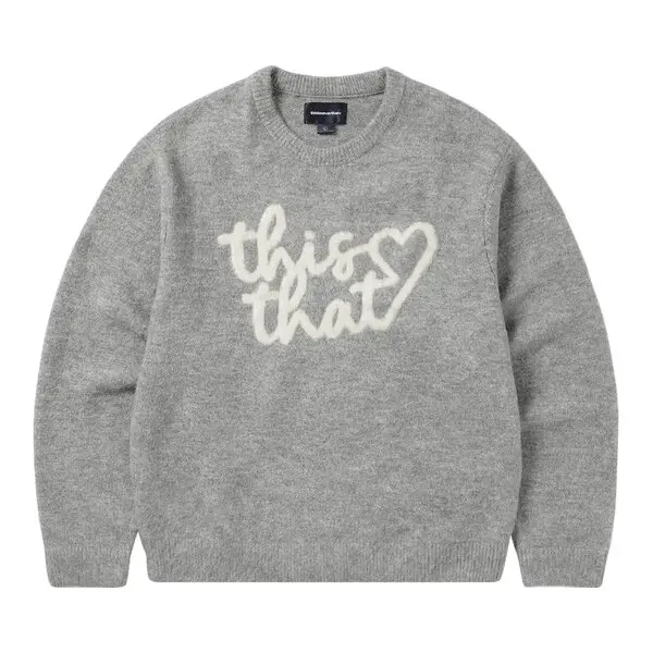 THISISNEVERTHAT Heart Logo Knit Sweater