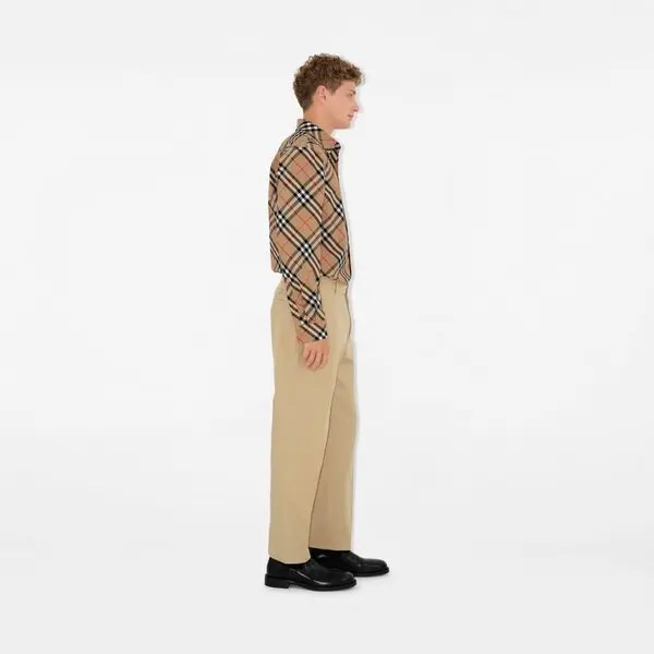Burberry Classic Fit Check Cotton Poplin Shirt