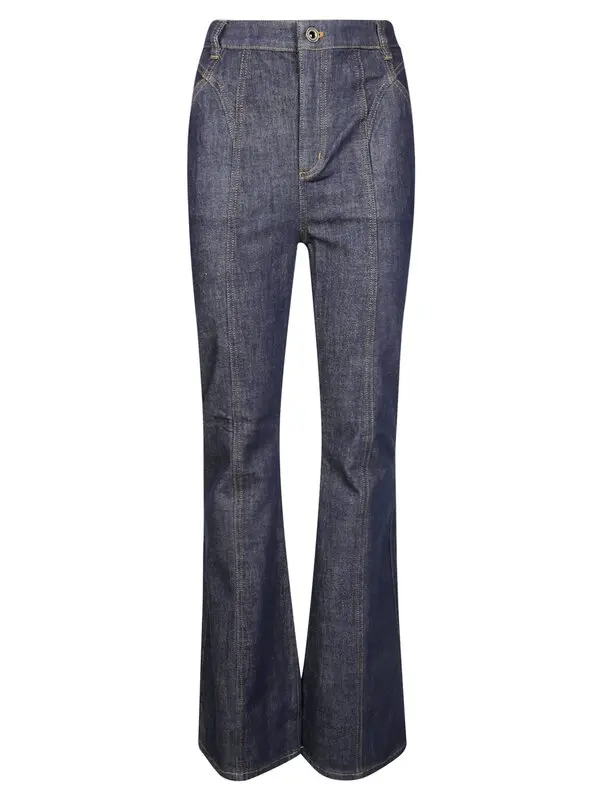 SELF-PORTRAIT High-waisted Denim Jeans