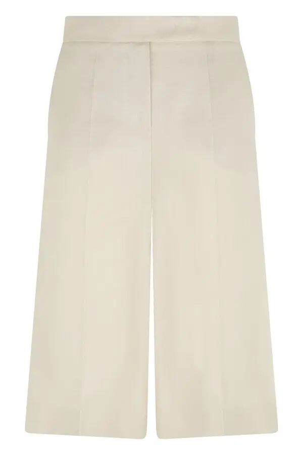 Max Mara Solid Straight Fit Trousers - Sand