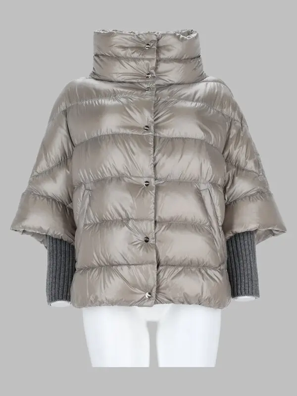 Herno Oversized Quilted Puffer Jacket - Grey