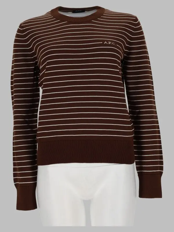 A.p.c. Striped Crewneck Sweater