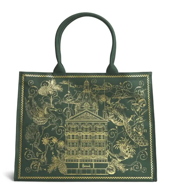 Harrods Building Print Tote Bag