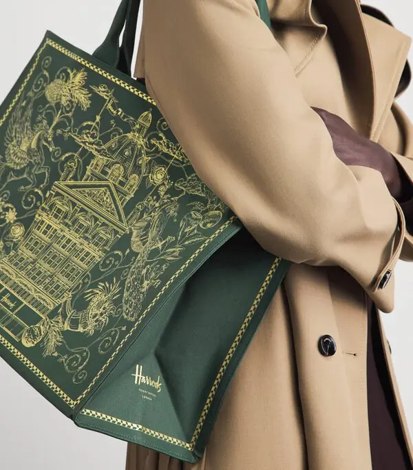Harrods Building Print Tote Bag