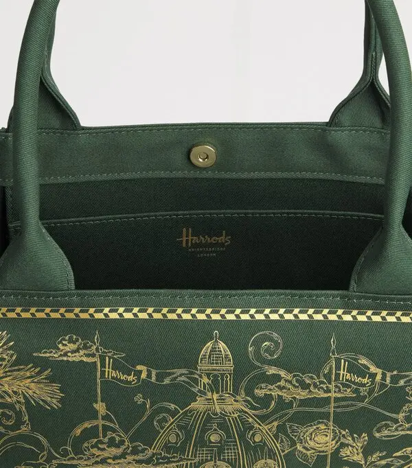 Harrods Building Print Tote Bag