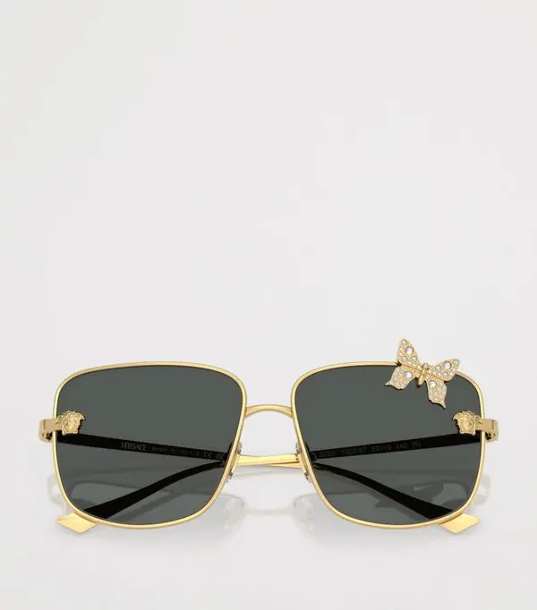 Versace Ve2282 Square Butterfly Sunglasses