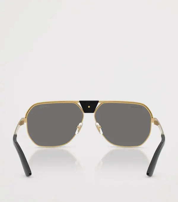 Versace Metal Ve2294 Aviator Sunglasses