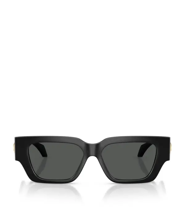 Versace Ve4497u Rectangle Sunglasses - Black