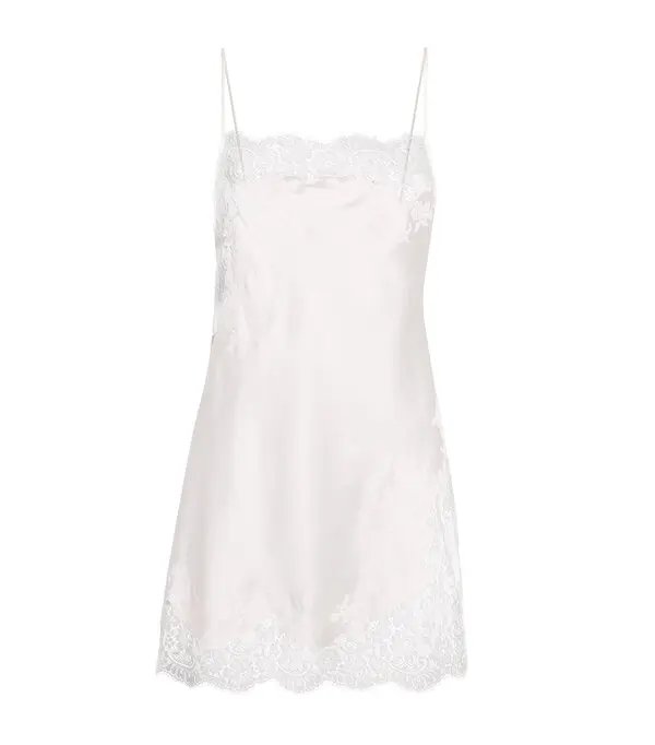 Carine Gilson Silk Lace Short Nightdress