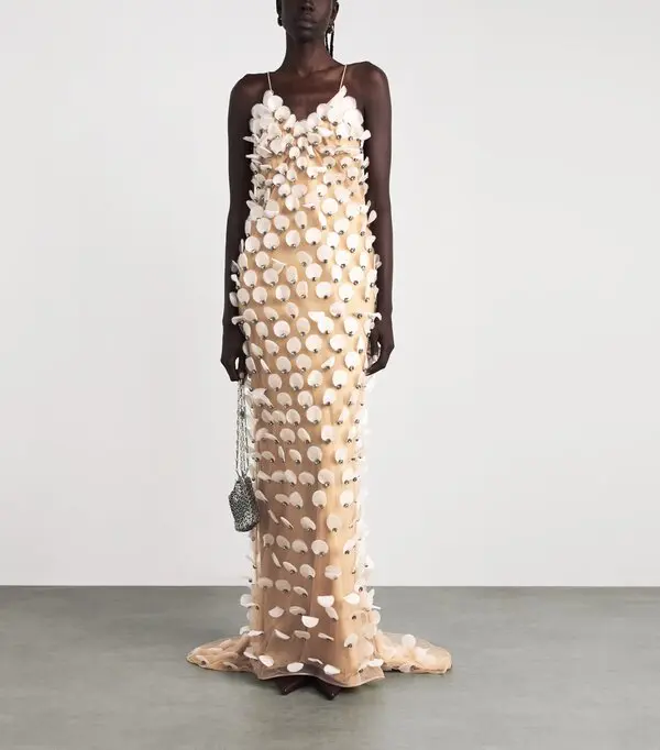 Stella McCartney Embellished Polka Dot Gown