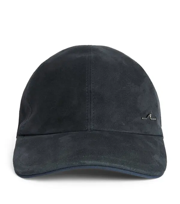 Paul & Shark Goat Suede Fin Logo Cap