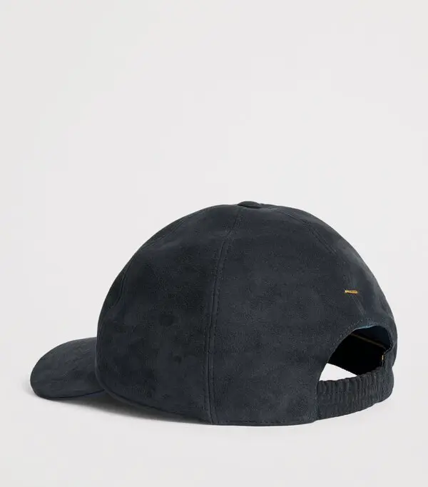 Paul & Shark Goat Suede Fin Logo Cap