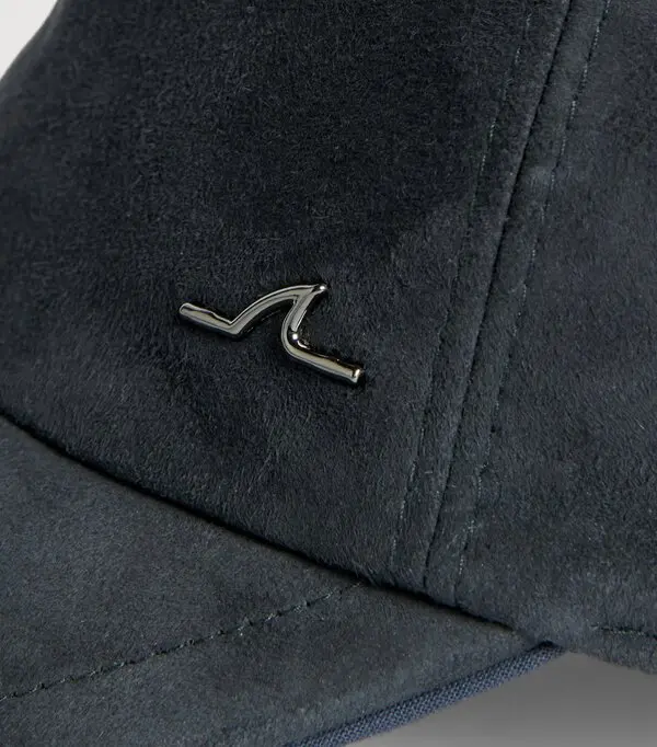 Paul & Shark Goat Suede Fin Logo Cap