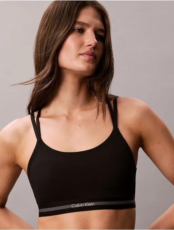 Calvin Klein Icon Sport Low Support Sports Bra - Black