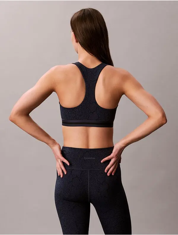 Calvin Klein Icon Sport Printed Medium Impact Sports Bra
