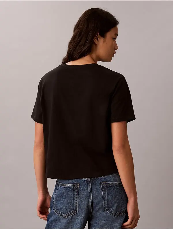 Calvin Klein Icon Sport Graphic High Hip Tee - Black