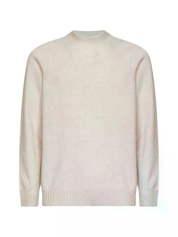 D4.0 Mock-neck Saddle-shoulder Sweater