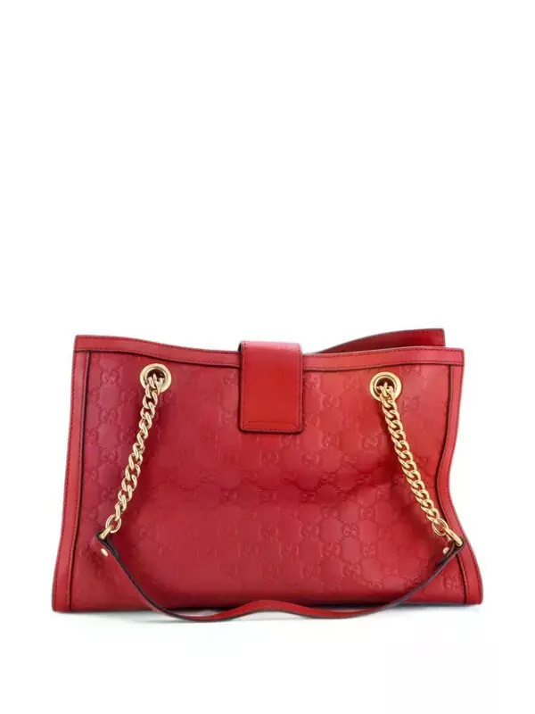 Gucci Padlock Chain Guccissima Leather Medium Tote Bag