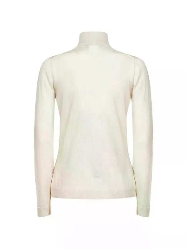BLANCA VITA Virgin Wool Turtleneck Fine-knit Sweater