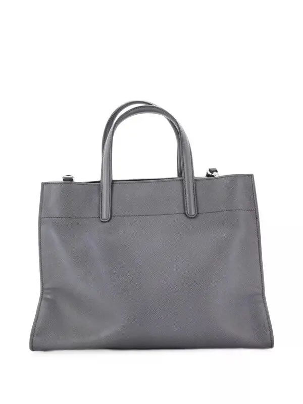 Prada Soft Triple Pocket Convertible Saffiano Leather Tote Bag