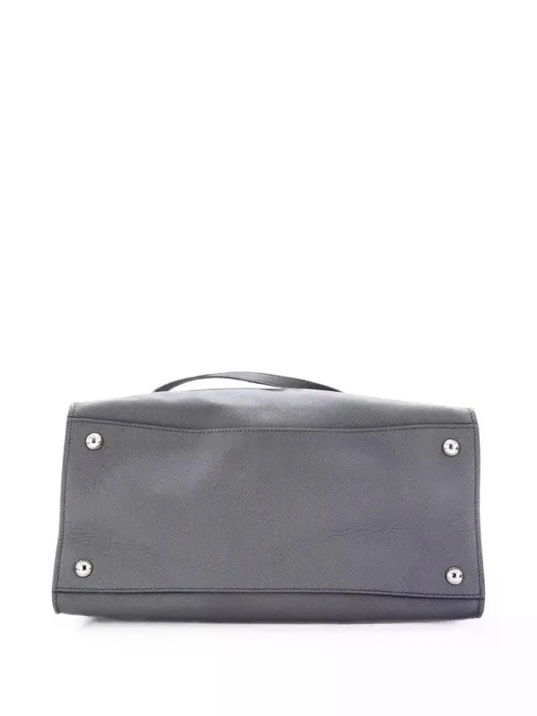 Prada Soft Triple Pocket Convertible Saffiano Leather Tote Bag