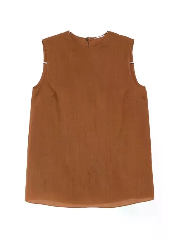 FERRAGAMO Gauze Sleeveless Top