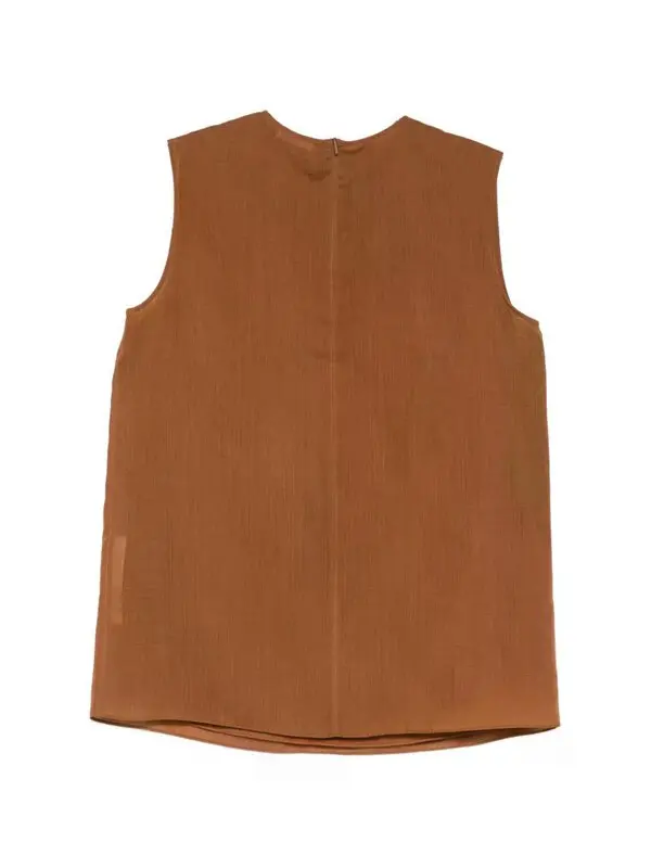 FERRAGAMO Gauze Sleeveless Top