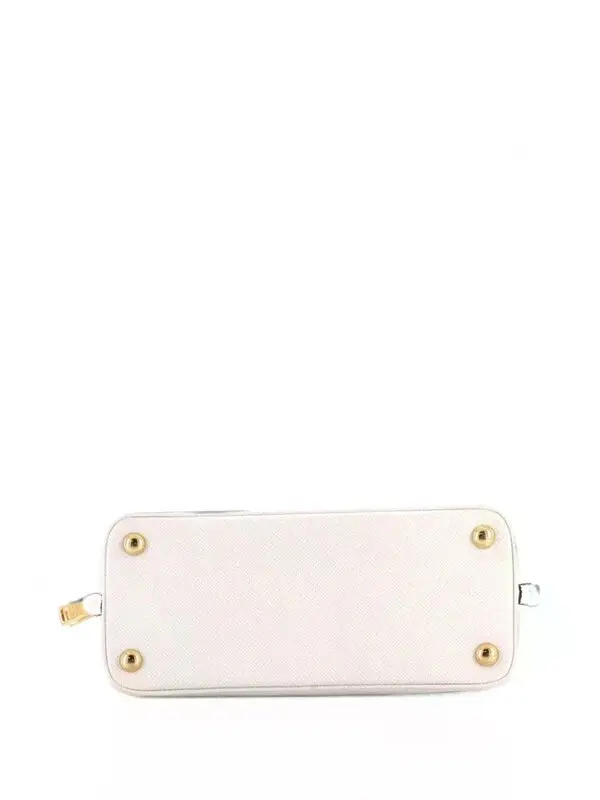 Prada Dual Strap Promenade Bag Saffiano Leather Small Satchel