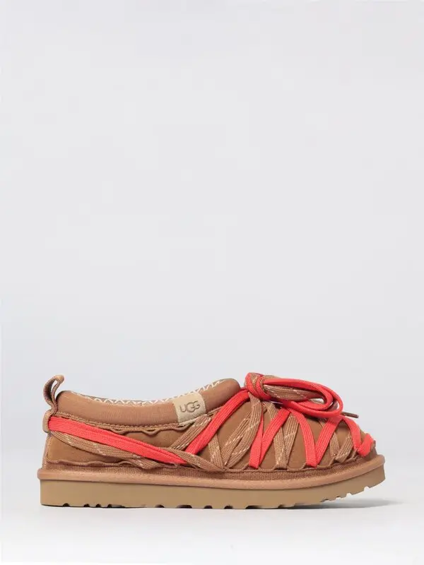 UGG M Tasman Lace Suede Slippers - Brown
