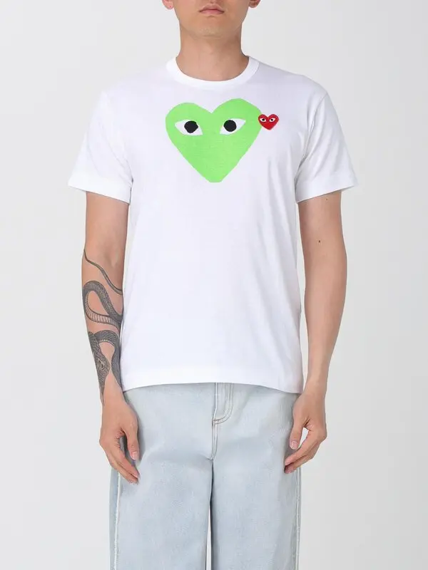 Play Comme Des Garcon Printed Cotton T-shirt