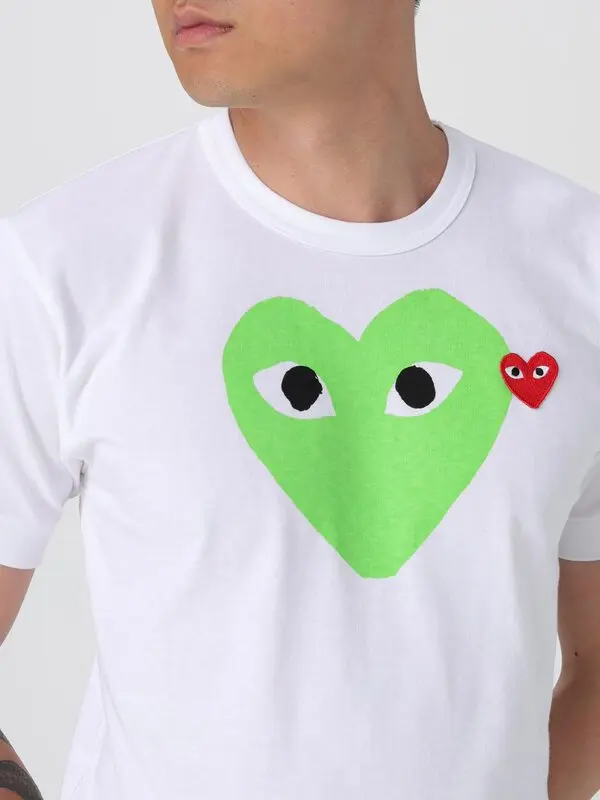 Play Comme Des Garcon Printed Cotton T-shirt