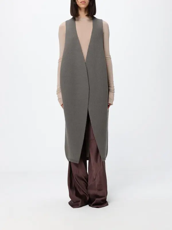 Rick Owens Cashmere V-neck Knit Vest - Pink