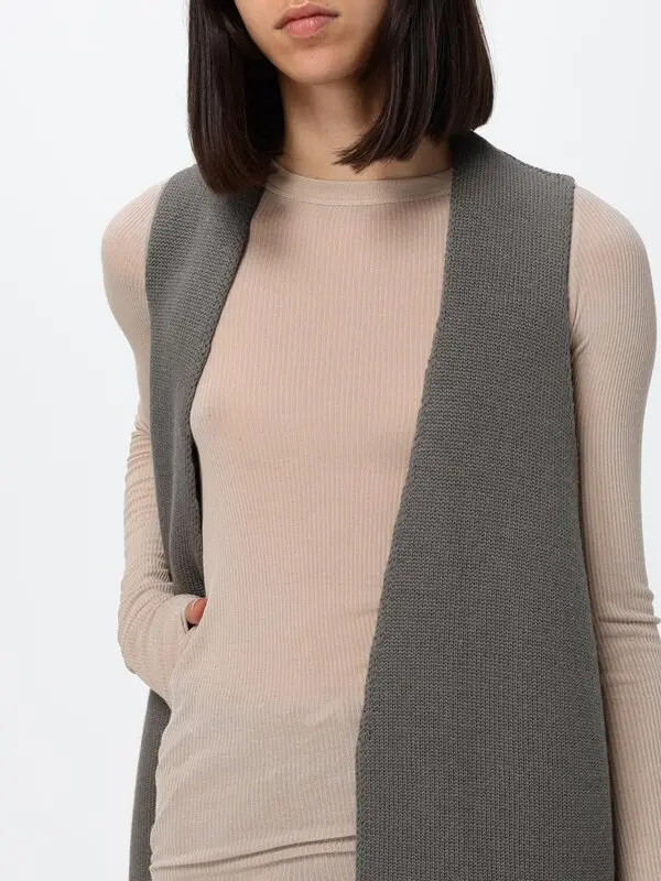 Rick Owens Cashmere V-neck Knit Vest - Pink