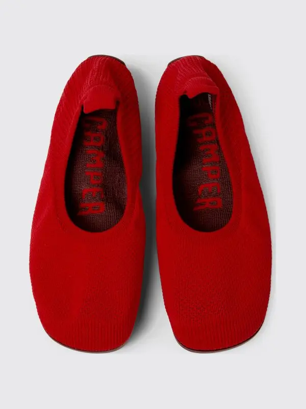 Camper Right Niko Ballet Flats In Recycled Fabric With An Elasticated Heel