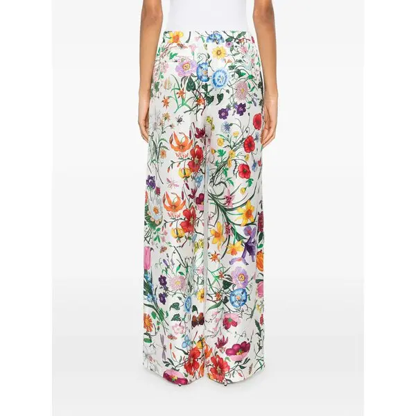 Gucci Printed Silk Twill Pants