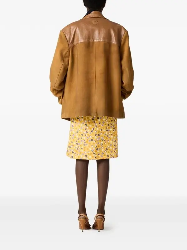 Miu Miu Floral Poplin Midi Dress