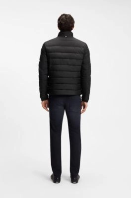 BOSS Classic Padded Jacket With Zipper Closure - Black