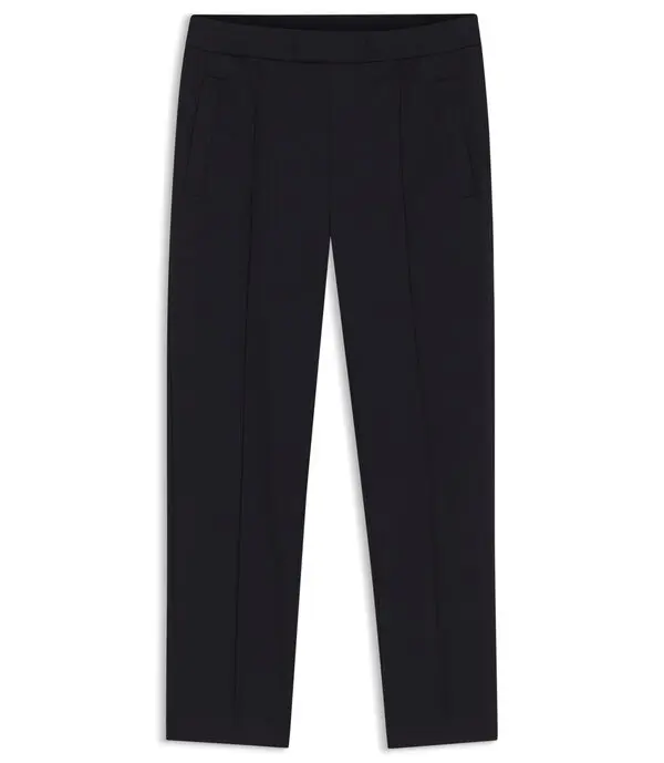 BOSS Straight-fit Pants With Drawstring Waist