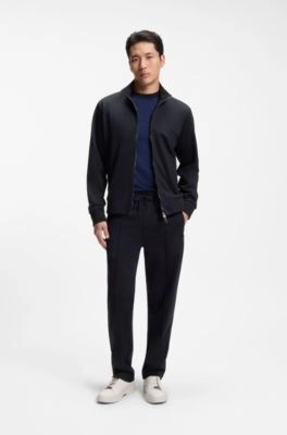 BOSS Straight-fit Pants With Drawstring Waist