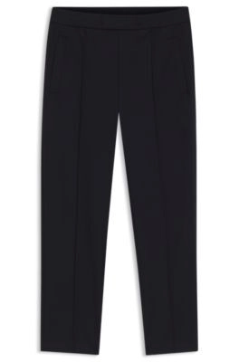 BOSS Straight-fit Pants With Drawstring Waist