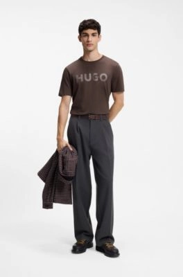 Hugo Logo-print T-shirt In Cotton Jersey