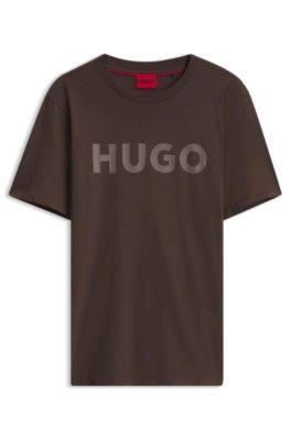 Hugo Logo-print T-shirt In Cotton Jersey