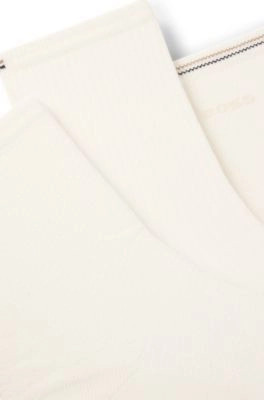 BOSS Three-pack Of Quarter-length Socks With Branding
