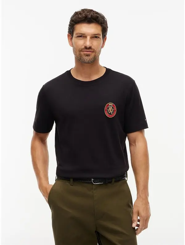 Tommy Hilfiger Crest Patch Smooth Cotton Pocket T-shirt
