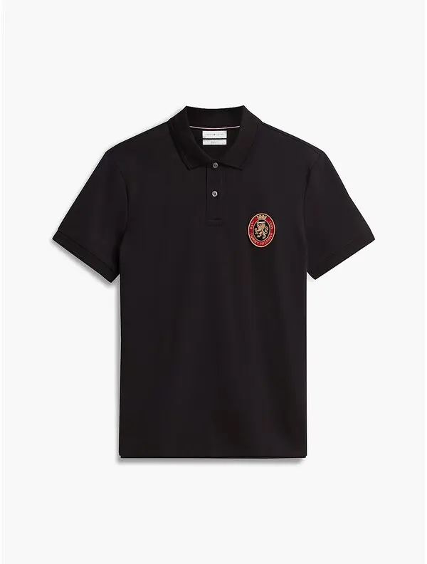 Tommy Hilfiger Regular Fit Crest Patch Interlock Polo